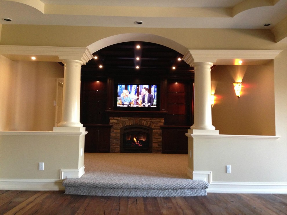 Sitting area - Midcentury - Basement - Detroit - by Westhaven Builders ...