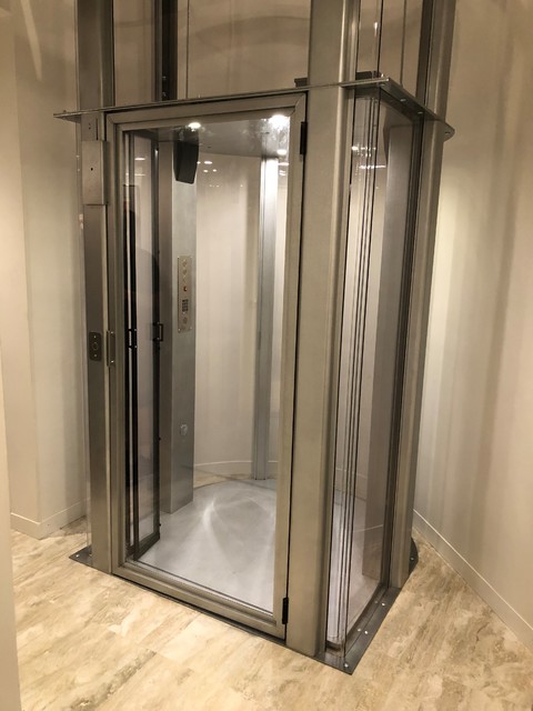 Small Custom Home Elevator - Contemporary - Basement - Boston - by ...