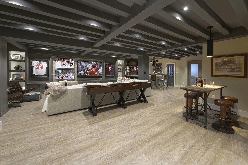 Sports Fan’s Dream Basement - Modern - Basement - DC Metro - by Metro ...