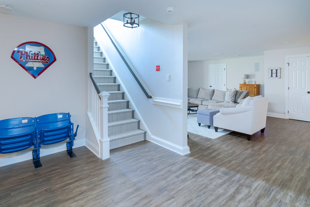 Sports Lover's Dream Basement in West Chester, PA - Farmhouse ...