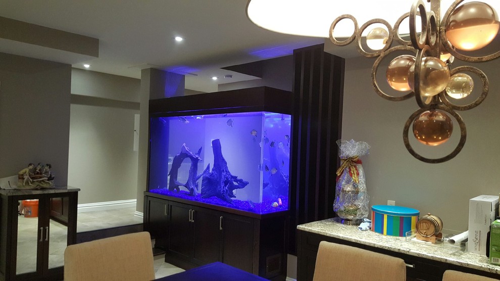 Stairs Fish Tank - Modern - Basement - New York - by Aqua Creations ...