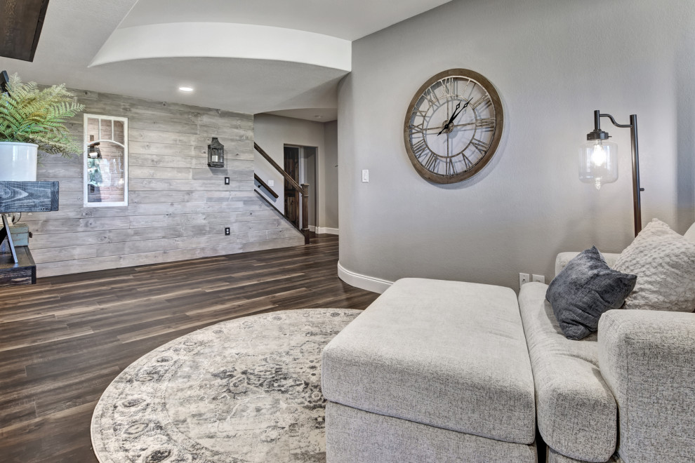 Suburban Denver Basement - Industrial - Basement - Denver - by Julia ...