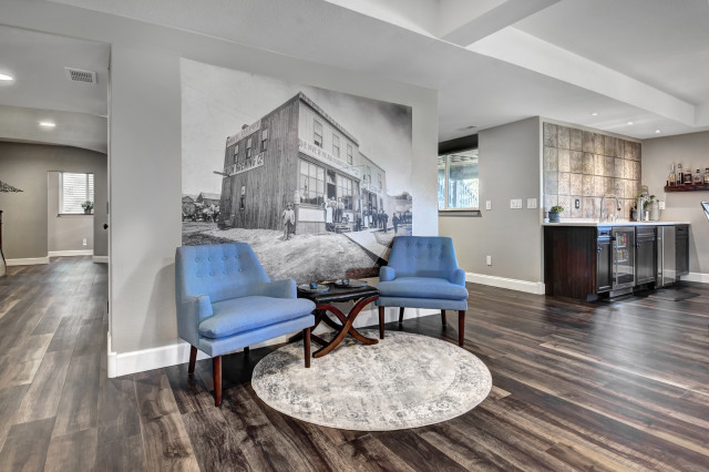 Suburban Denver Basement - Industrial - Basement - Denver - by Julia ...