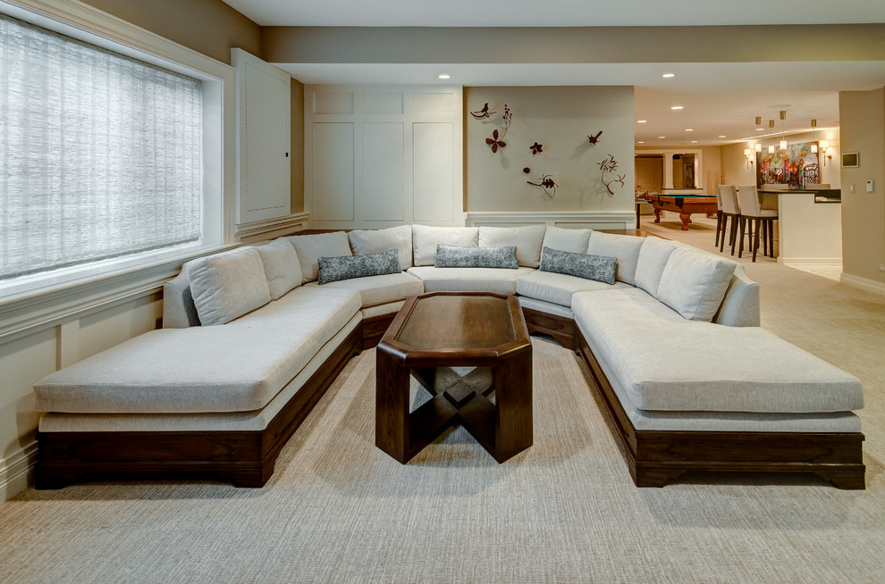 Suburban Estate - Transitional - Basement - Chicago - by Lauren Coburn ...