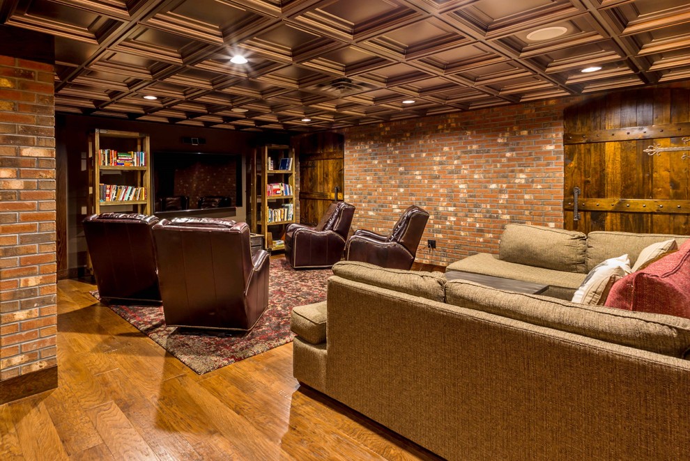 THE BASEMENTS - Rustic - Basement - New York - by FW Interiors Design ...