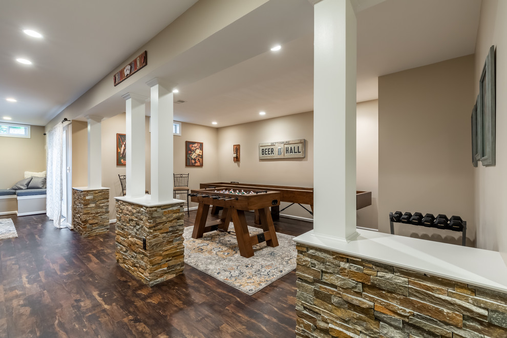 The Designated Hangout Spot - Modern - Basement - DC Metro - by KBF by ...