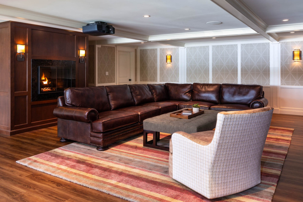 The Refuge - Traditional - Basement - Boston - by Backdrop Interior ...