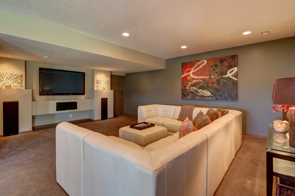 The SoHo 3 - Contemporary - Basement - Omaha - by Widhalm Custom Homes ...