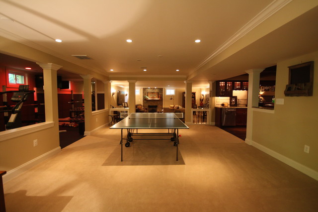 The Ultimate Man-Cave - Rustic - Basement - DC Metro - by KBF by Audi ...