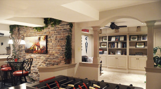 Thornbury Hunt Finished Basement - Traditional - Basement ...