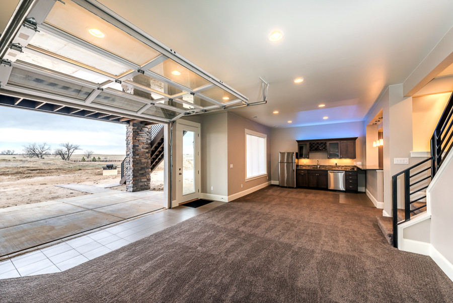 Timber Frame Ranch - Basement - Denver - by NoCO Custom Homes | Houzz