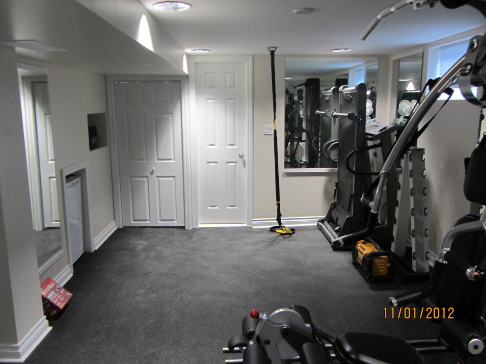 Toronto basement - Modern - Basement - Toronto - by Mtech Renovations ...