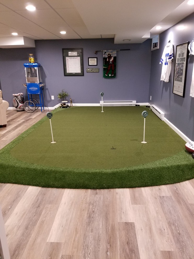 TPC River Highlands Basement Remodel - Modern - Basement - Bridgeport ...