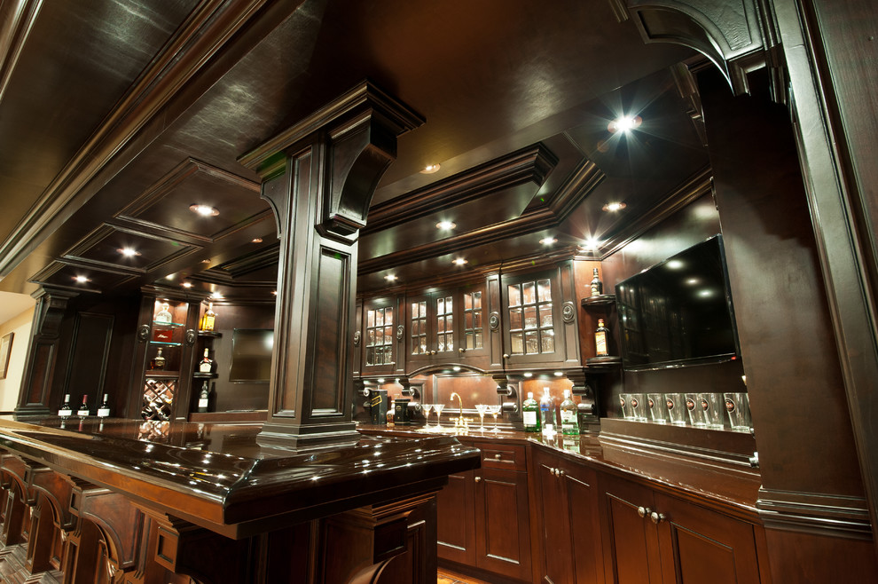 traditional bar - Traditional - Basement - New York - by Indecor ...