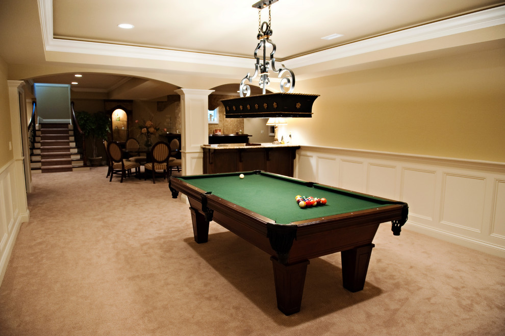 Traditional Custom Rec Room in Dunlap, Illinois - Traditional ...