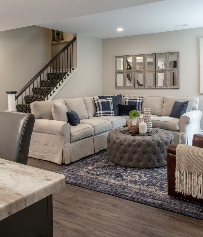 Transitional Lower Level in St. Louis - Transitional - Basement - St ...