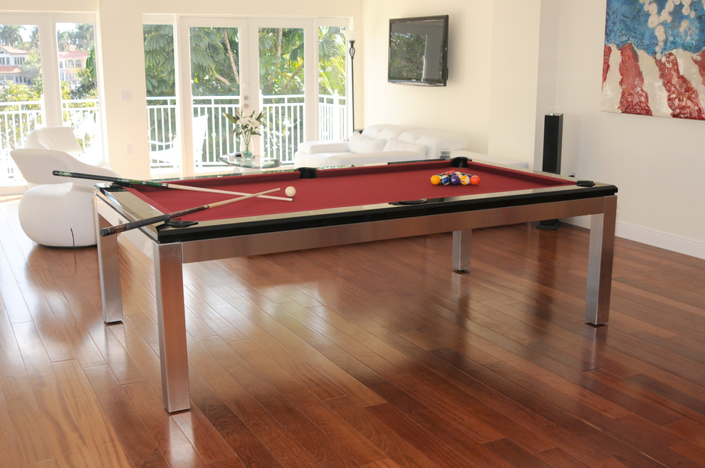 Tribeca Hollywood Stainless Pool Table Ocean View - Contemporary ...