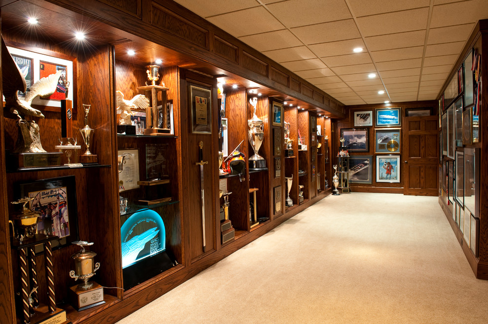 Trophy Room - Traditional - Basement - Detroit - by CONNELL BUILDING ...
