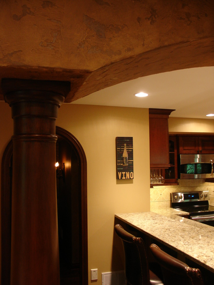 Tuscan Basement - Mediterranean - Basement - Milwaukee - by One Room at ...
