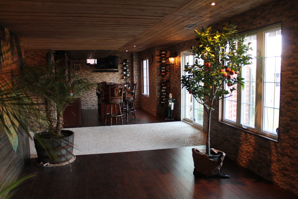 Unique basement with English pub - Mediterranean - Basement - Toronto ...