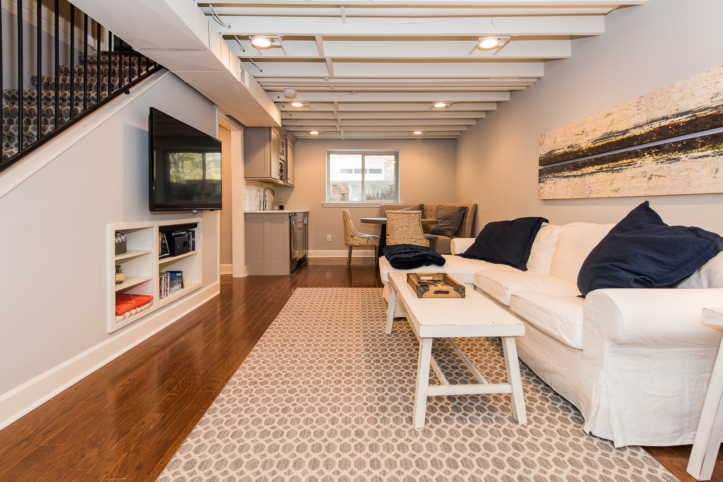 Exposed Basement Ceiling Design