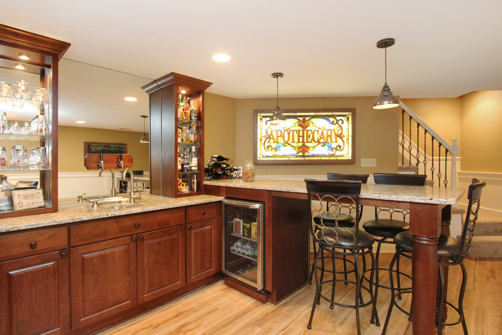 Warm & Welcoming Basement - Traditional - Basement - Grand Rapids - by ...