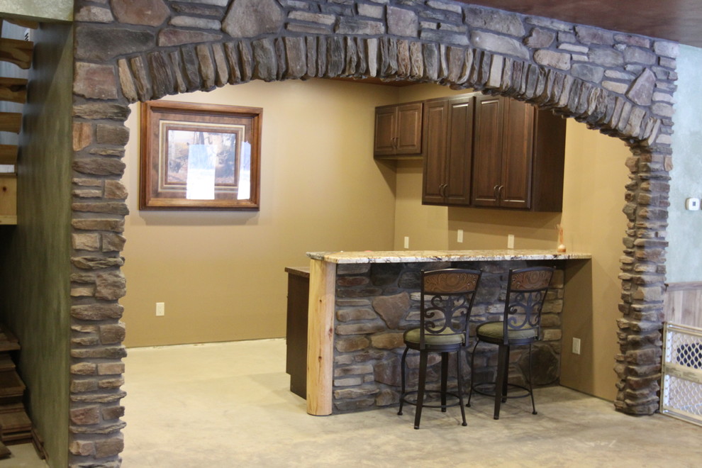 Warm Rich Rustic Home - Rustic - Basement - Chicago - by Jim Patrick ...
