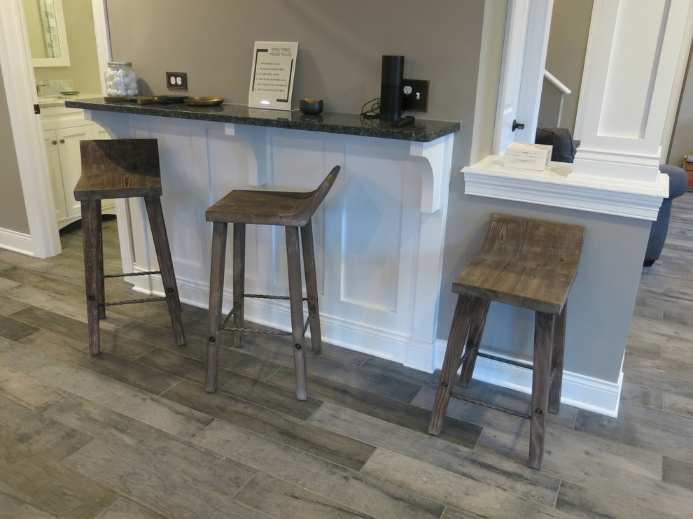 West Chicago Basement with Gaming and Media Areas with Fireplace ...