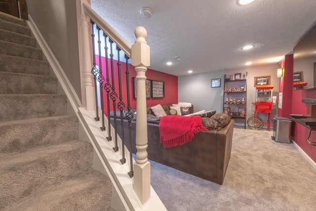 Westerville Ohio Basements - Modern - Basement - Columbus - by Terra ...