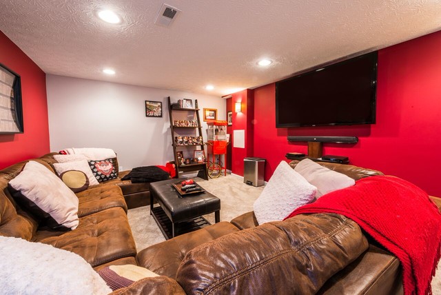 Westerville Ohio Basements - Modern - Basement - Columbus - by Terra ...