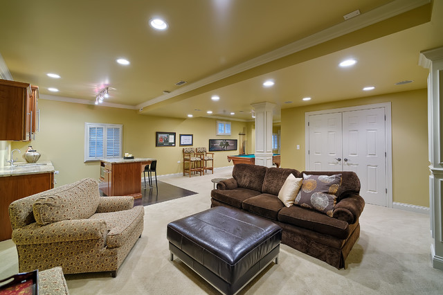 Whole home - Traditional - Basement - Chicago - by Just the Thing ...
