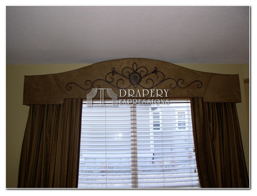 Window treatments with Cornice Boards - Transitional - Basement ...