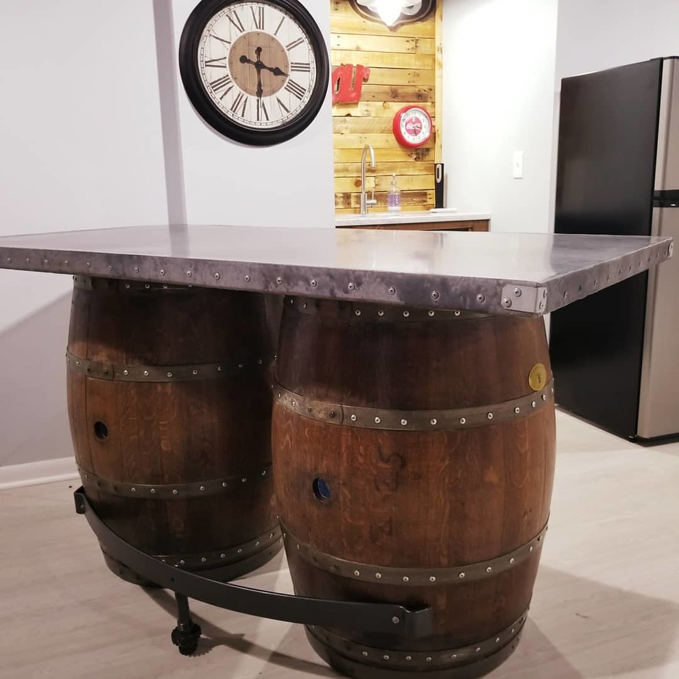 Wine Barrel Bar - Rustic - Basement - Kansas City - by Bent Hinge ...