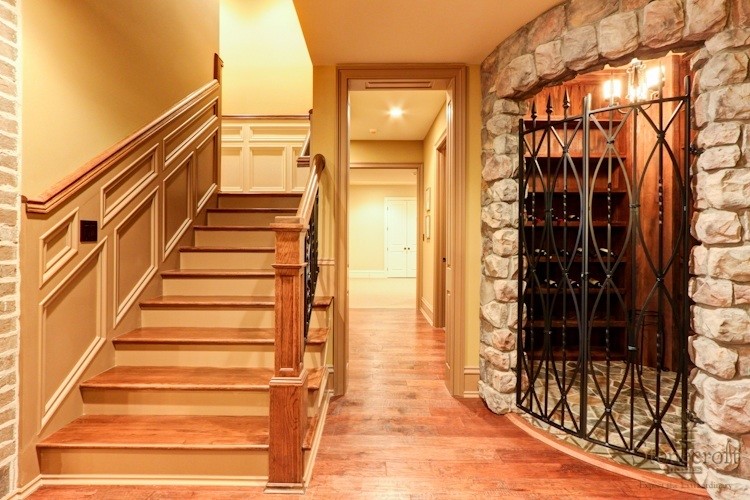 Wine Cellar in Finished Basement - Traditional - Basement - Louisville ...