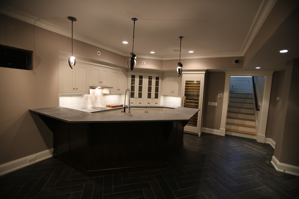 Wyckoff NJ-Basement living - Contemporary - Basement - New York - by ...