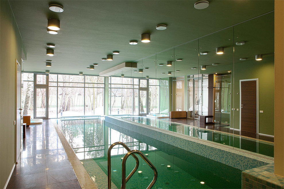 интерьер загородного дома в Ильинском - Contemporary - Pool - Moscow ...