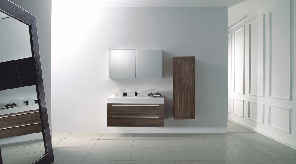 39" Modern Bathroom Vanity in Grey Oak www.modernbathware.com - Modern ...