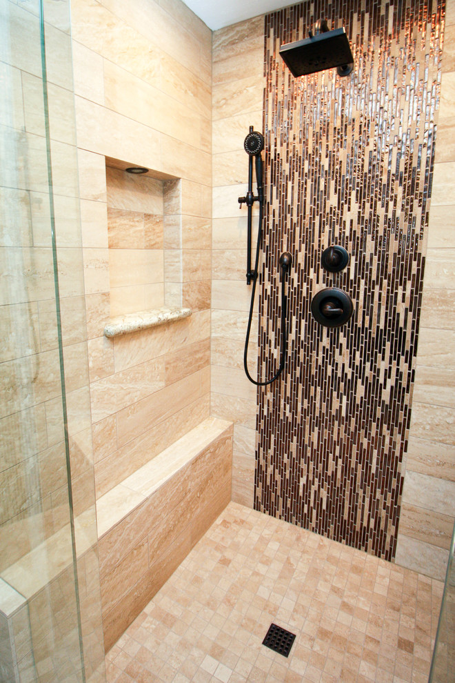 "50 Shades of Beige" - Master Bath & Powder Room - Transitional ...