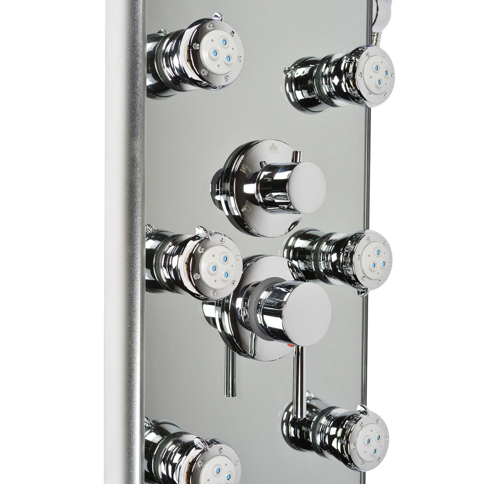 52″ Shower Panel with Rainfall showerhead 8 Jets SPA392M - Bathroom ...