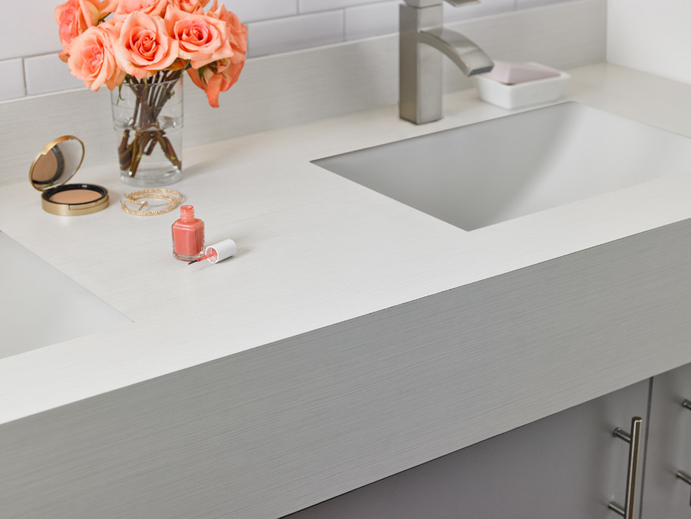 9285 White Twill: Formica® Laminates - Bathroom - Cincinnati - by ...