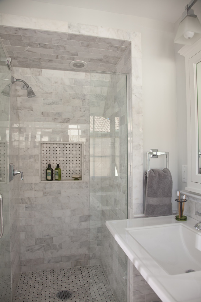 A Fresh Take on Tudor - Master Bath - Traditional - Bathroom - Minneapolis - by TreHus ...