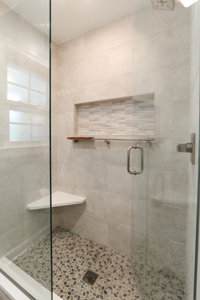 A Perfect Hall Bathroom - Modern - Bathroom - Chicago - by Designers ...