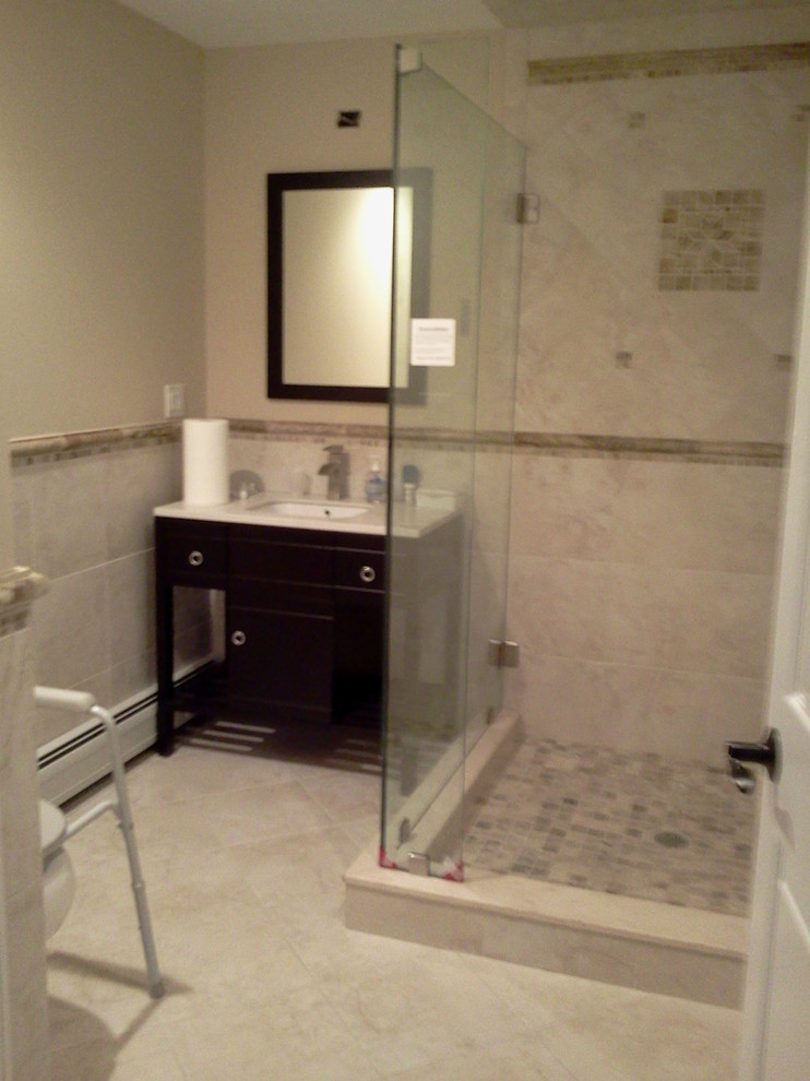 A small ADA Compliant Bathroom - Contemporary - Bathroom - New York ...