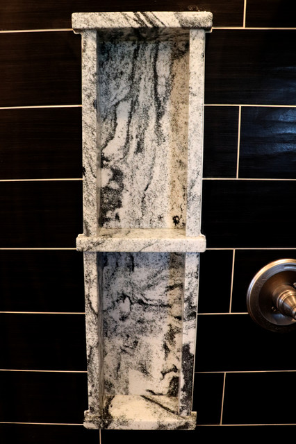 A Timeless Master Bathroom- Black & White Polished - Bathroom - Denver - by Ancient Elements ...