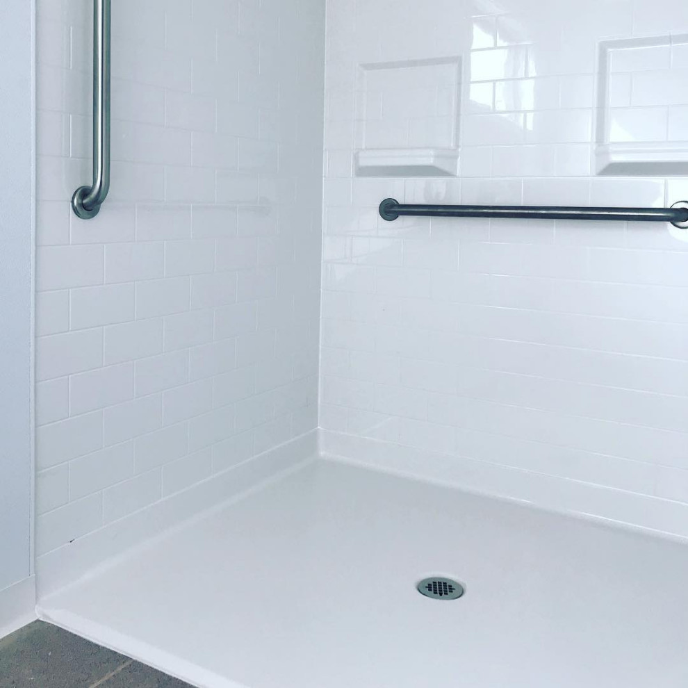 Accessible Shower with Barrier Free Threshold - Modern - Bathroom ...