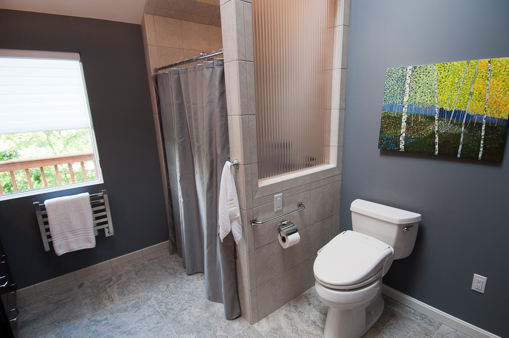 Accessible Toilet & Shower - Traditional - Bathroom - Cincinnati - by ...