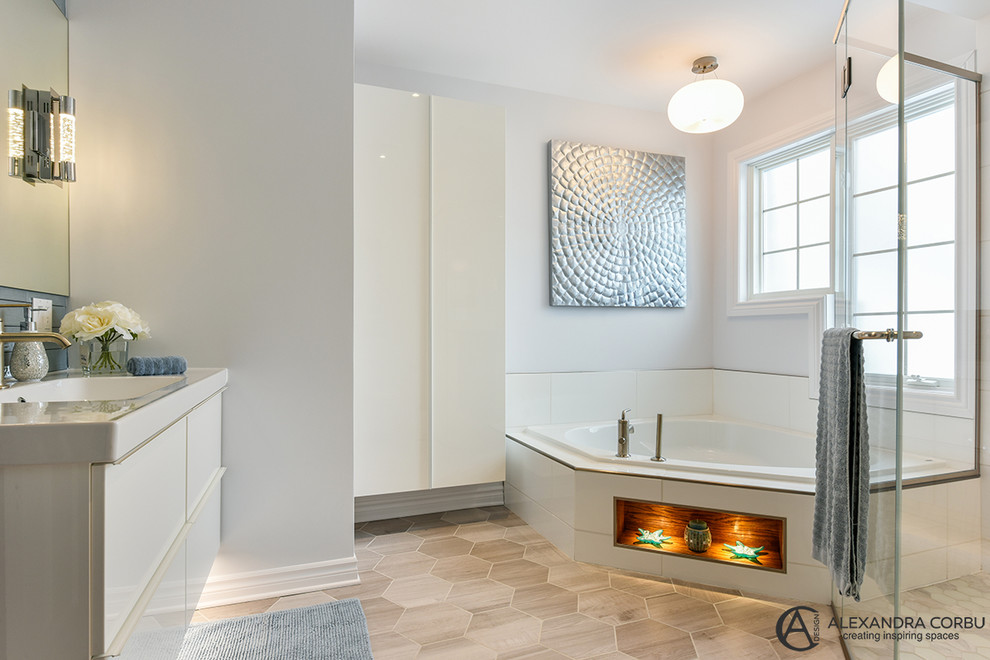 Alexandra Corbu Design - bathrooms in private residence - Contemporary - Bathroom - Montreal ...