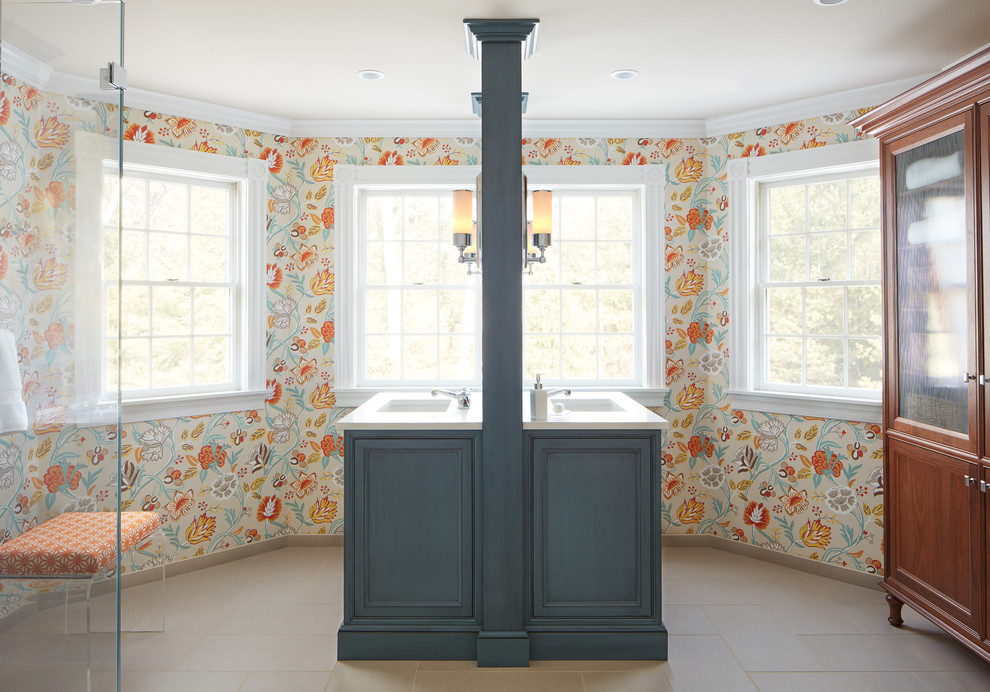 An Octagonal Challenge - Traditional - Bathroom - Boston - by ...