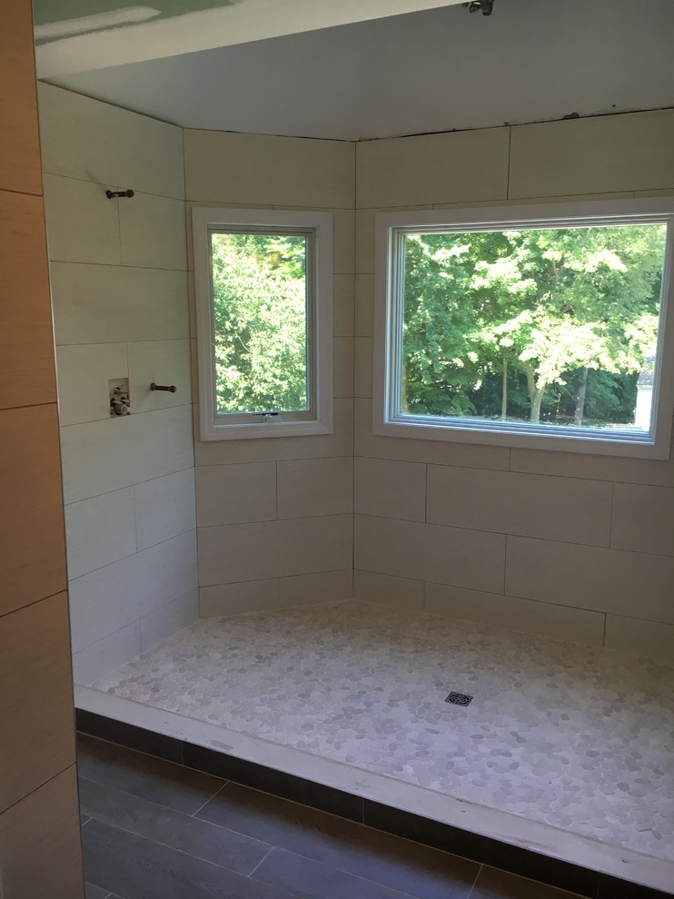 angle window bay as a shower. - Traditional - Bathroom - New York - by ...