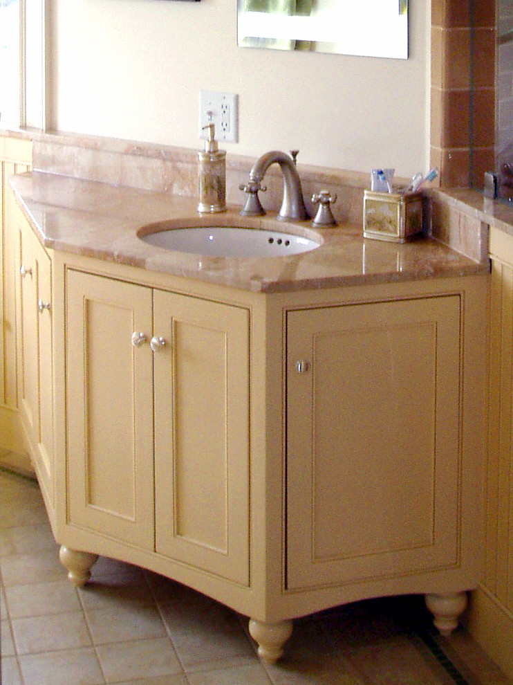angled vanity with bun feet - Traditional - Bathroom - Other | Houzz